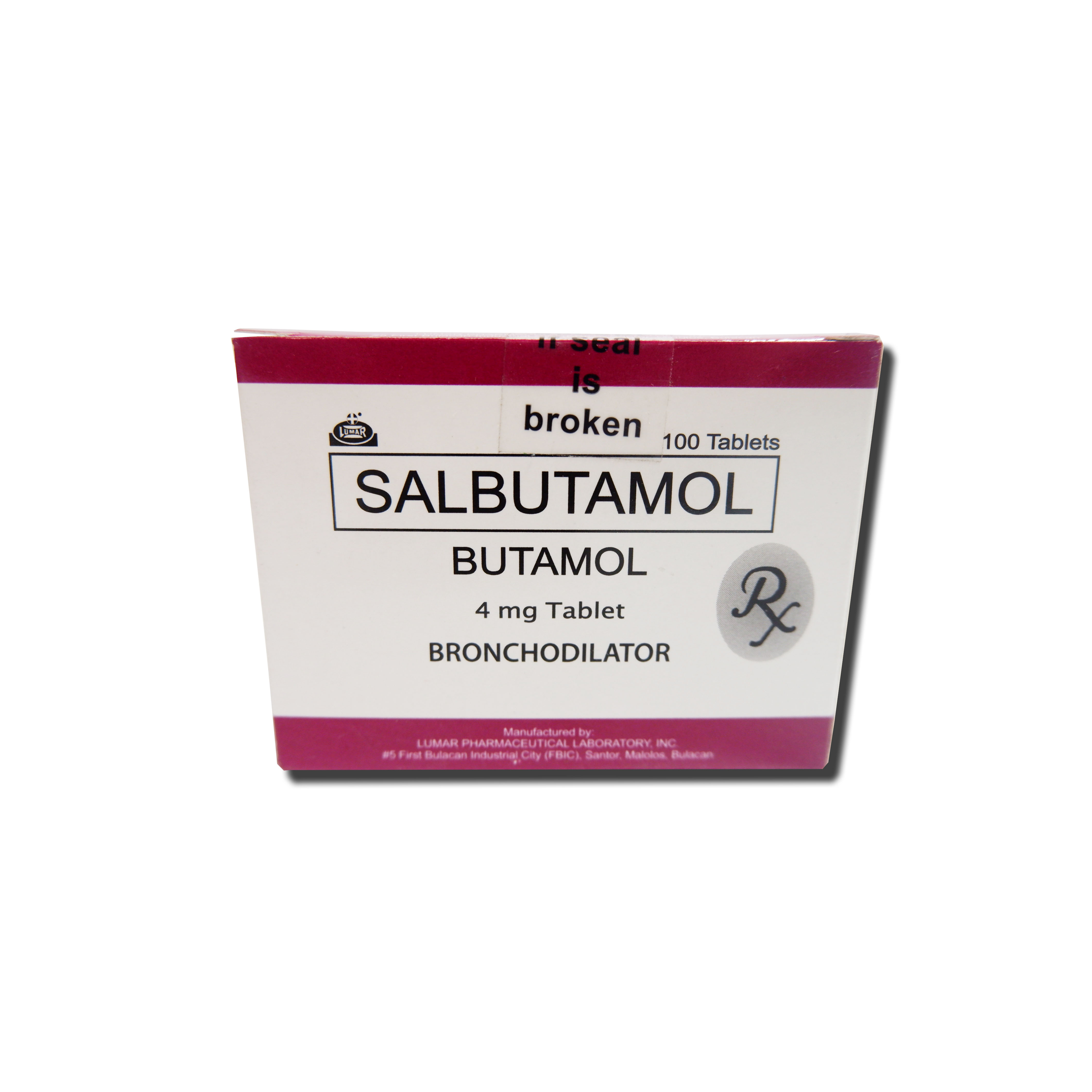 BUTAMOL Salbutamol 4mg Tablet 100's price in the Philippines | MedsGo Pharmacy